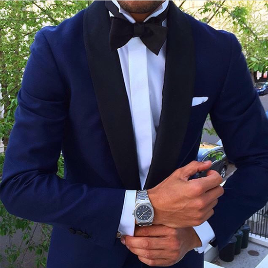 Midnight blue two-piece tuxedo